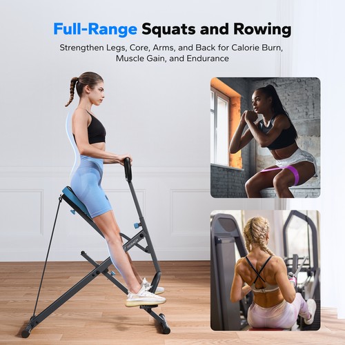 MERACH Squat Machine Adjustable Resistance Glutes Workout Foldable Easy ...