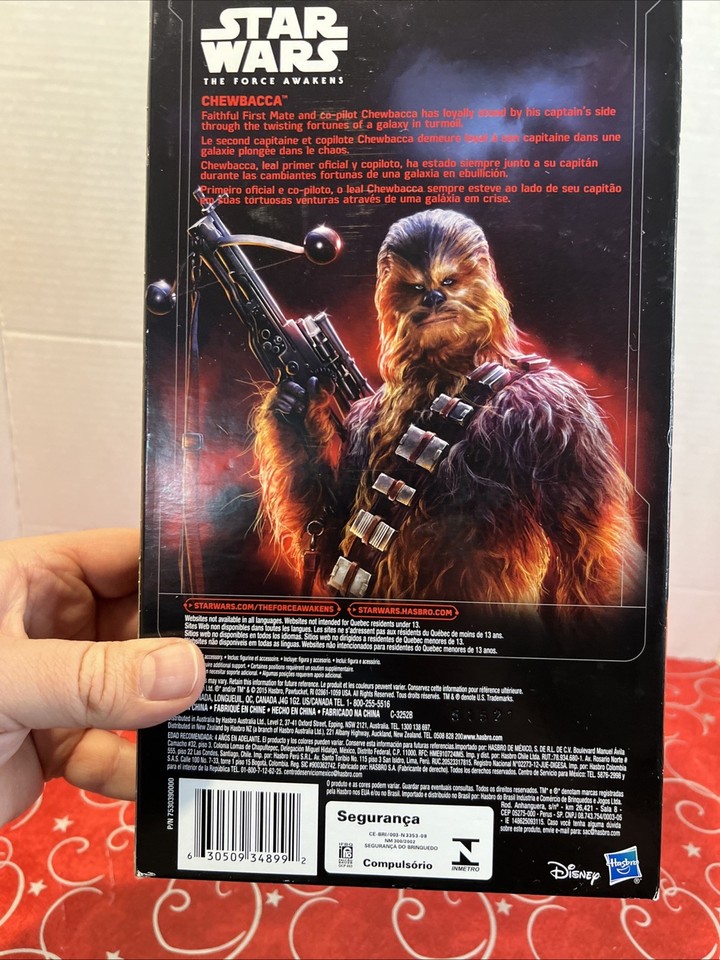 *Star Wars The Force Awakens 12in Chewbacca Action Figure Hasbro Box ...