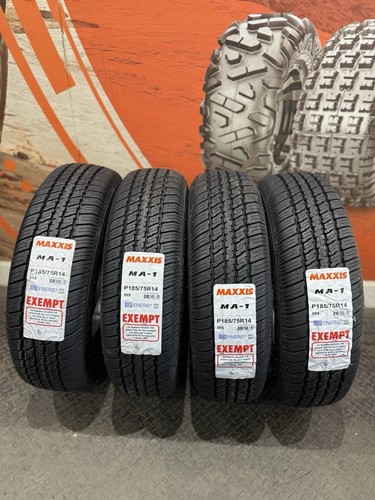 4 x 185/75 R14 Maxxis MA-1 89S WHITE WALL (185 75 14) 2025 DOT dates ...