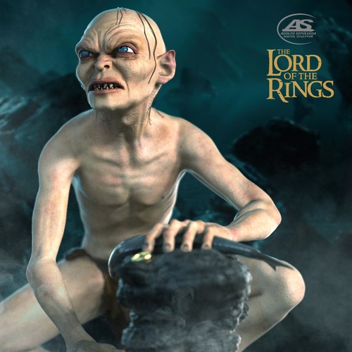 Gollum Statue 1/4 Scale | Lord of the Rings Figure | Large Fantasy ...
