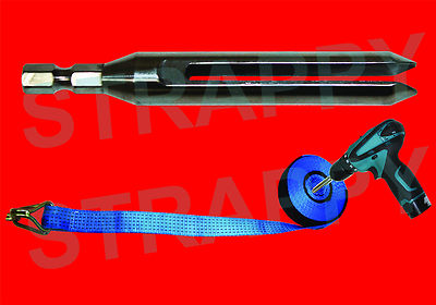 STRAPPY TIE DOWN STRAP WINDER TOOL * HAND-HELD *PORTABLE ****THE ...