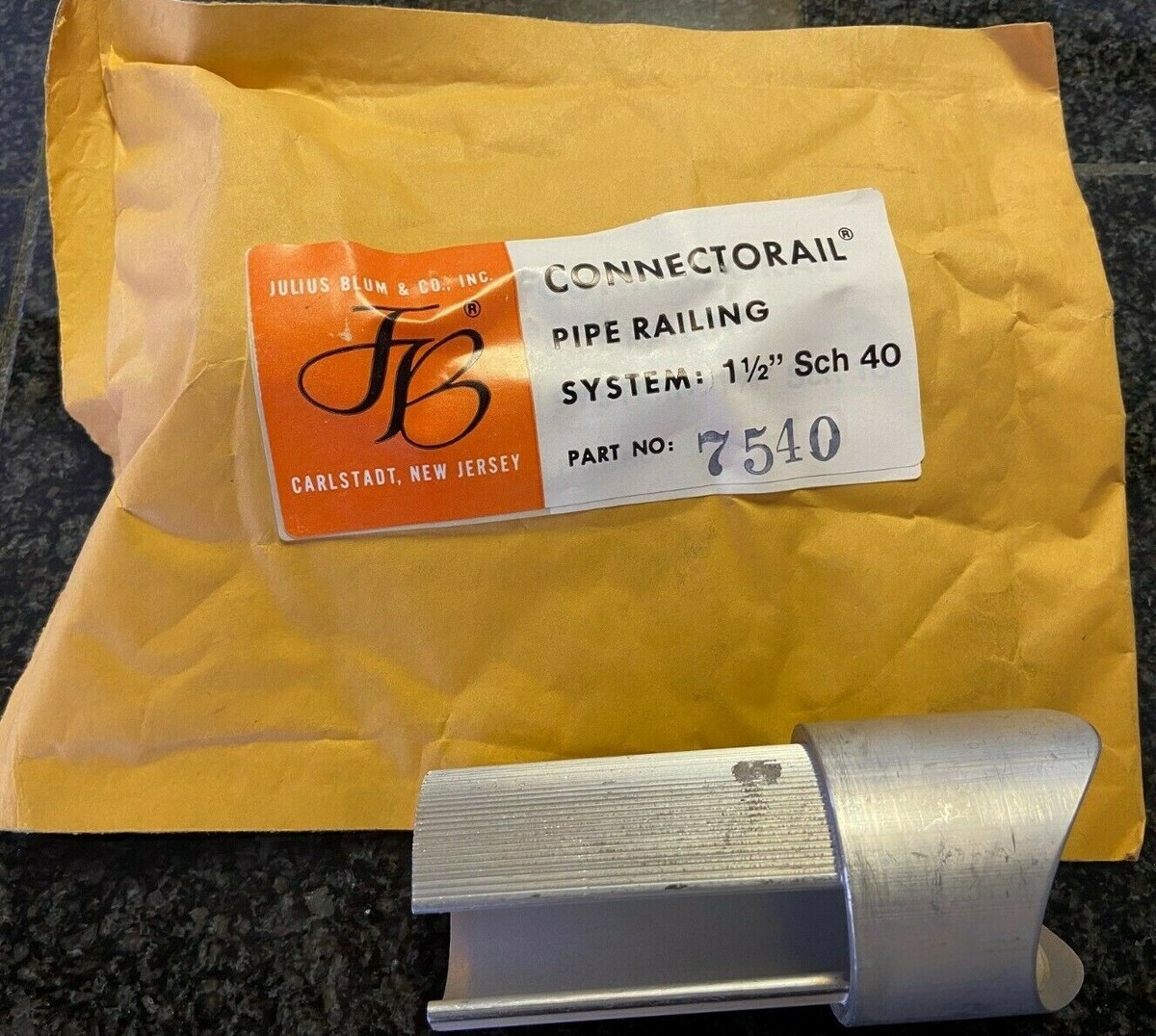 Julius Blum Wall Mounted Railings NOS Julius Blum Carlstadt Hand