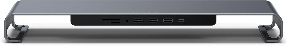 Satechi USB C Hub Monitor Stand for Desk with USB-C Data Port, 2 USB 3. ...