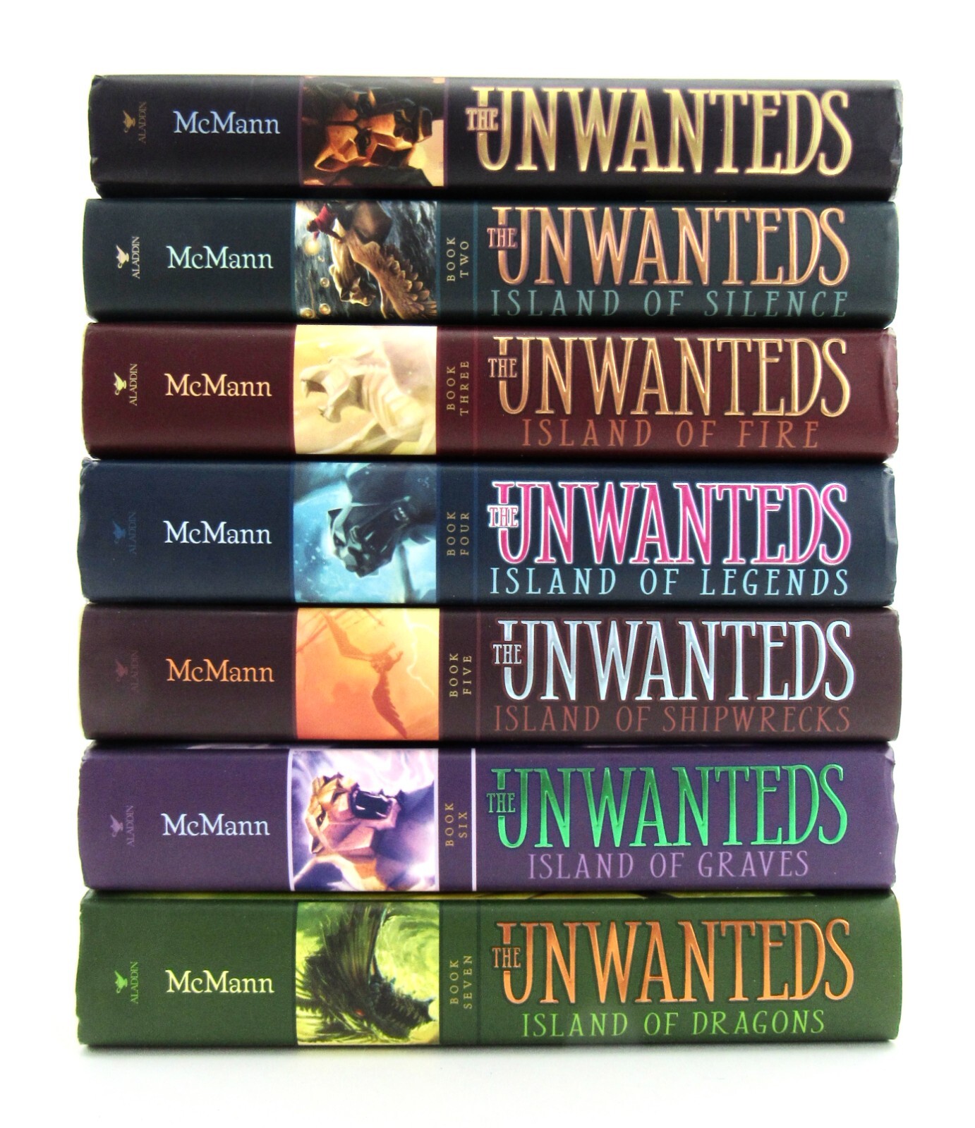 Complete Set 1-7 THE UNWANTEDS Lisa McMann HBDJ 1 signed VGC L3 | eBay
