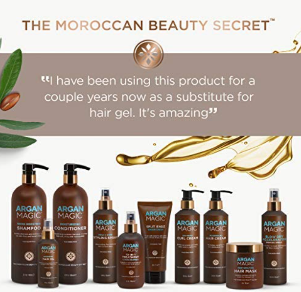 Argan Magic Nourishing Hair Cream - Hydrates Conditions and Eliminates ...