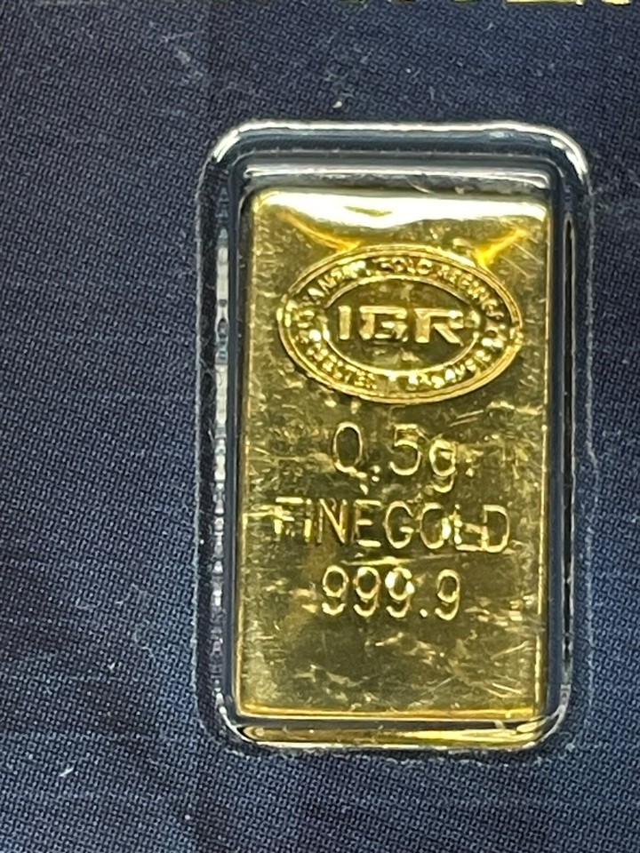 IGR Gold Bar .5 gram Istanbul Gold Refinery - 999.9 Fine Sealed Assay ...