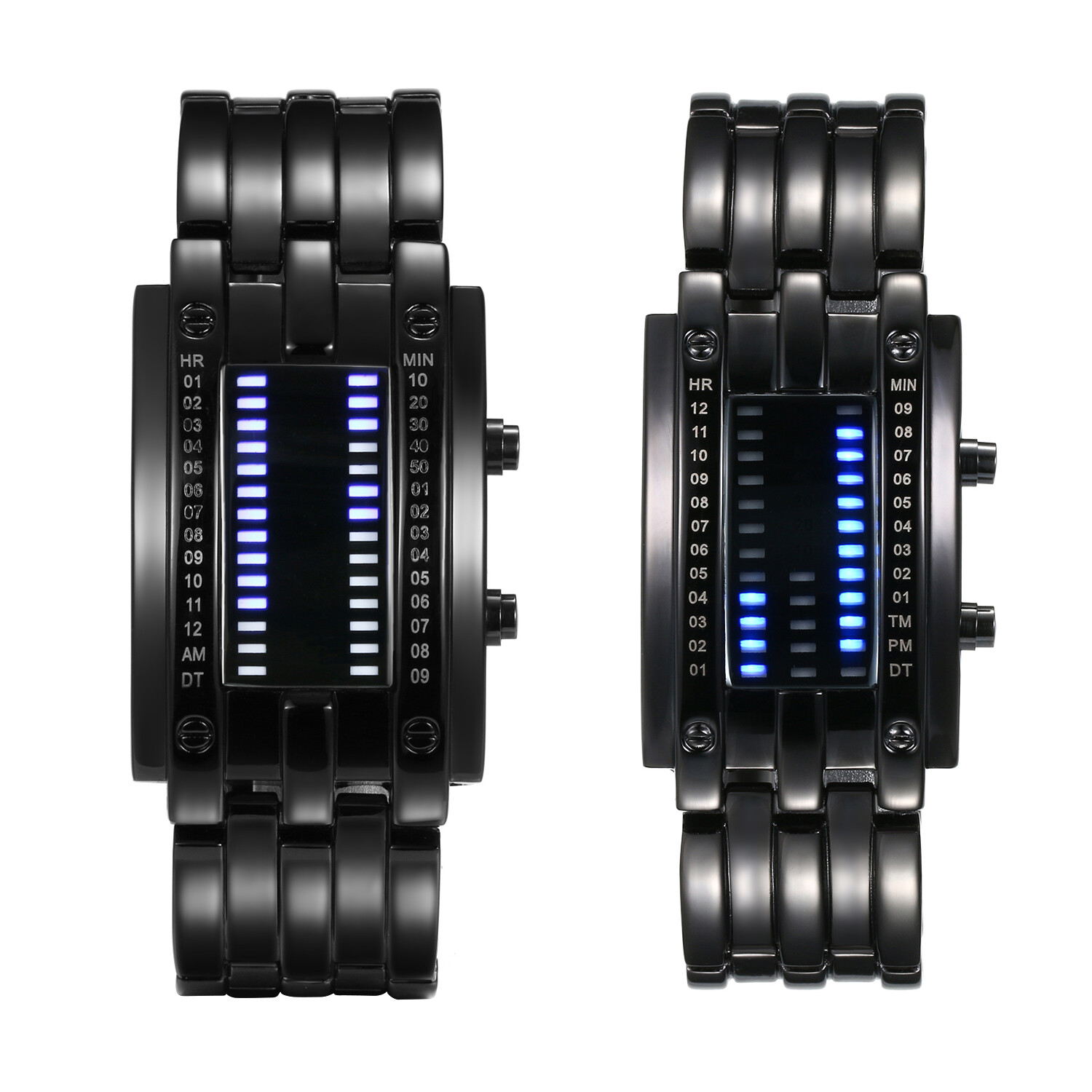 Men's Women's Binary Watches Luminous Sport Date Digital LED Couples ...