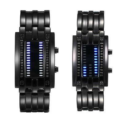 Men's Women's Binary Watches Luminous Sport Date Digital LED Couples ...