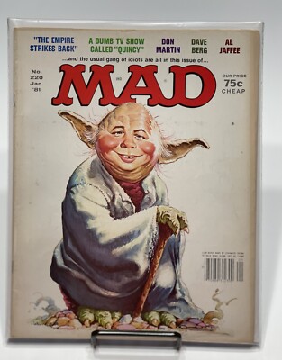 Vintage EC Mad Magazine #220 1981 Star Wars Jedi Master Yoda | eBay