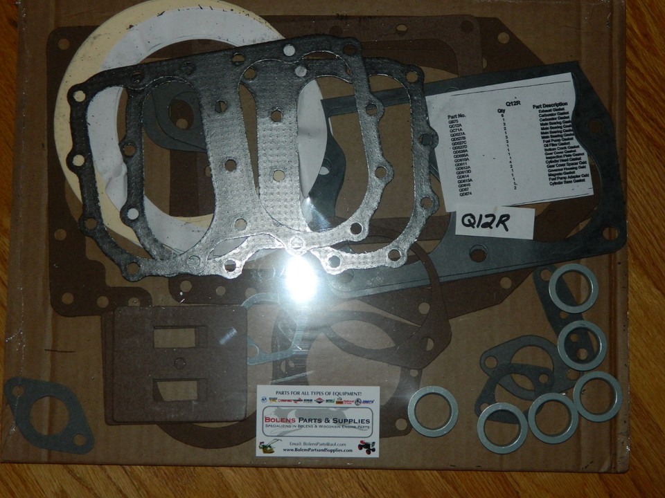Wisconsin Engine gasket set Q12R fits VH4D, W4-1770, VF4D, VF4, VE4D ...