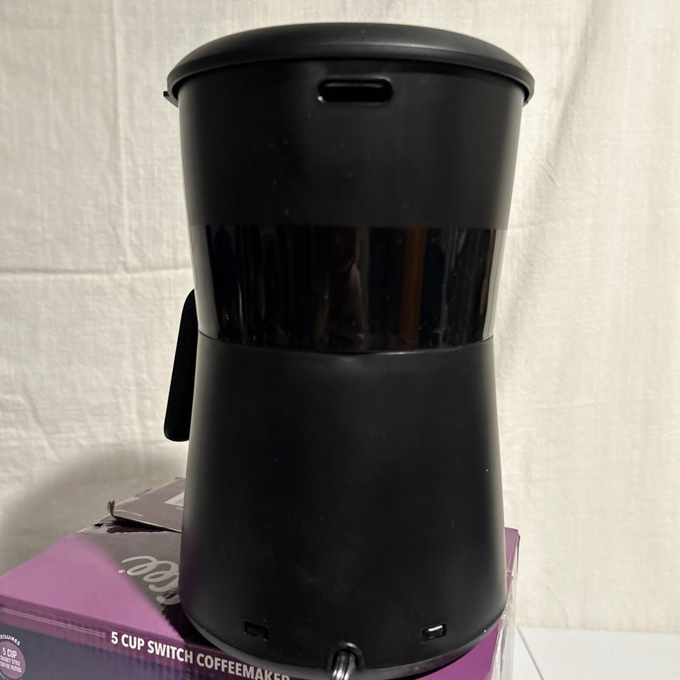 Mr Coffee 5-Cup Mini Brew Switch Coffee Maker, Black Model BVMC ...