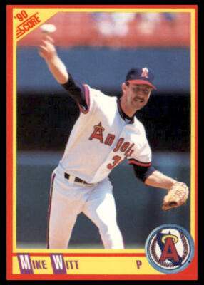 1990 Score #226 Mike Witt California Angels Baseball Card | eBay
