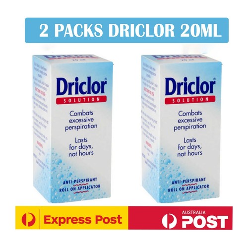 VALUE PACK 2 x NEW Driclor Deodorant Antiperspirant Roll On 20ml FREE ...