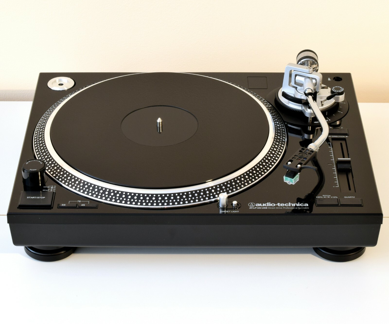 Gloss Black Turntable Platter Mat. fits AUDIO TECHNICA LP120 LP1240 ...