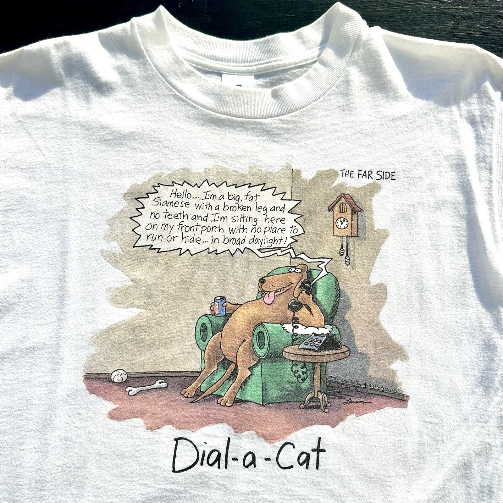 1988 The Far Side Dial-a-Cat Humor Funny Dog Phone V… - Gem
