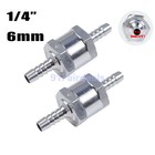 2PCS One way Check valve Non Return Inline for Gas or Diesel fuel 1/4 ...