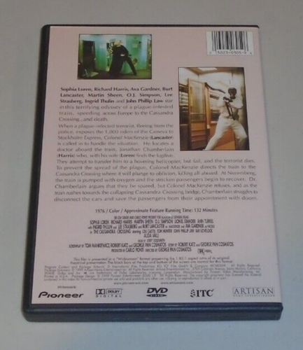 The Cassandra Crossing [DVD] Sophia Loren/Richard Harris/Burt Lancaster ...