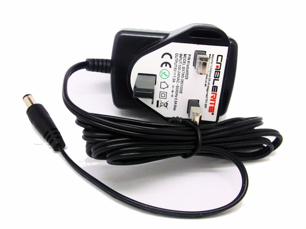 6V Reebok REV 10201 6.0v VDC 800mA exercise bike power supply cable ...