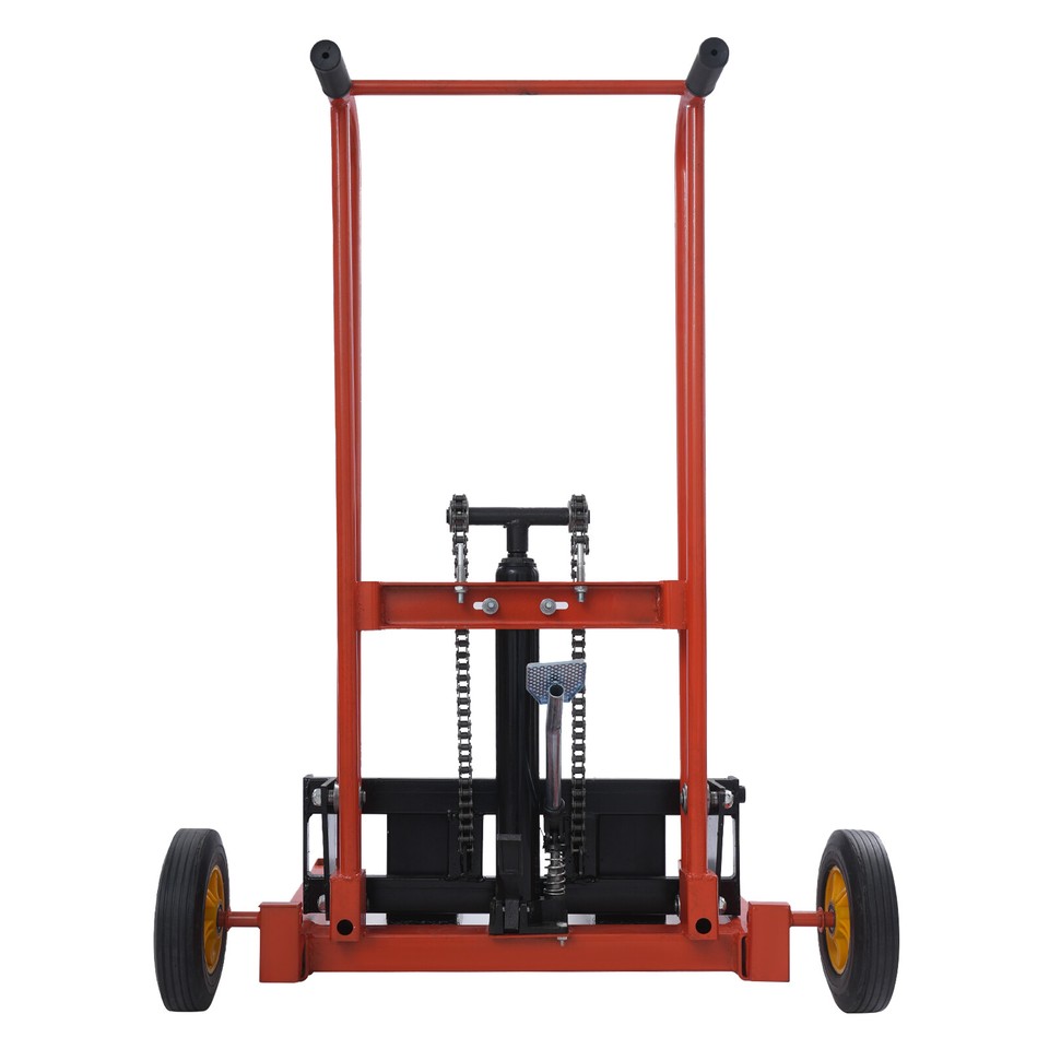 Hydraulic Material Lift 450lbs Winch Stacker Adjustable Pallet Dolly ...