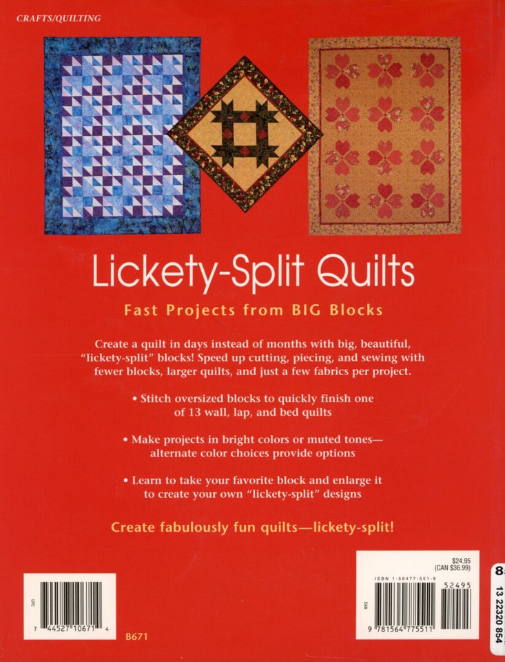 Lickety-Split Quilts: Fast Projects from Big Blocks by Laurie Bevan ...