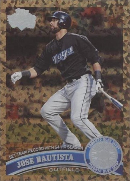 2011 Topps - Checklist Cognac Diamond Anniversary #346 Jose Bautista ...