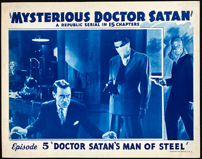 MYSTERIOUS DOCTOR SATAN Original Movie Lobby Card Poster Sci-Fi Serial ...