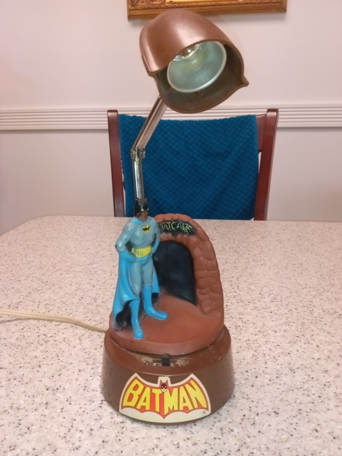 VINTAGE 1970'S BATMAN/BATCAVE DESK LAMP - MODEL NO. 8002 - VANITY FAIR ...