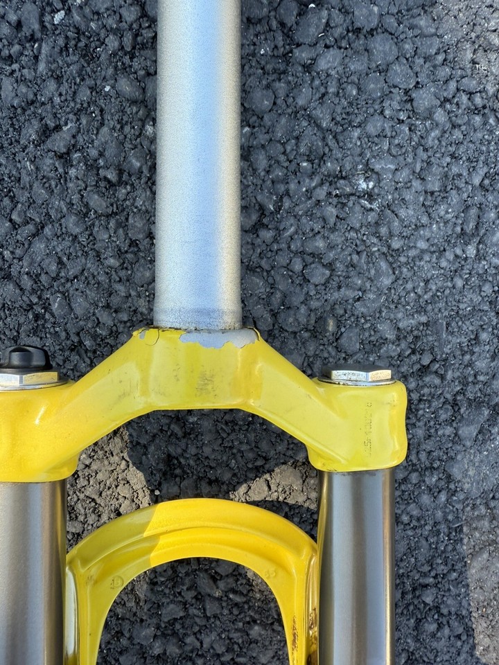 Vintage Rock Shox Duke Race Fork 1-1/8" Threadless 26" V-Brake, Yellow ...