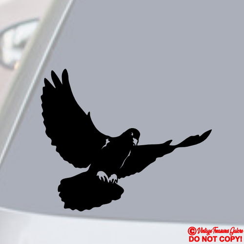 DOVE BIRD Vinyl Decal Sticker Car Window Wall Bumper Love Peace Symbol ...