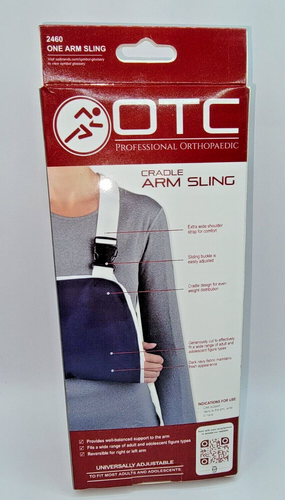 OTC Cradle Arm Sling Thumb Loop Reversable Left or Right Shoulder (Navy ...