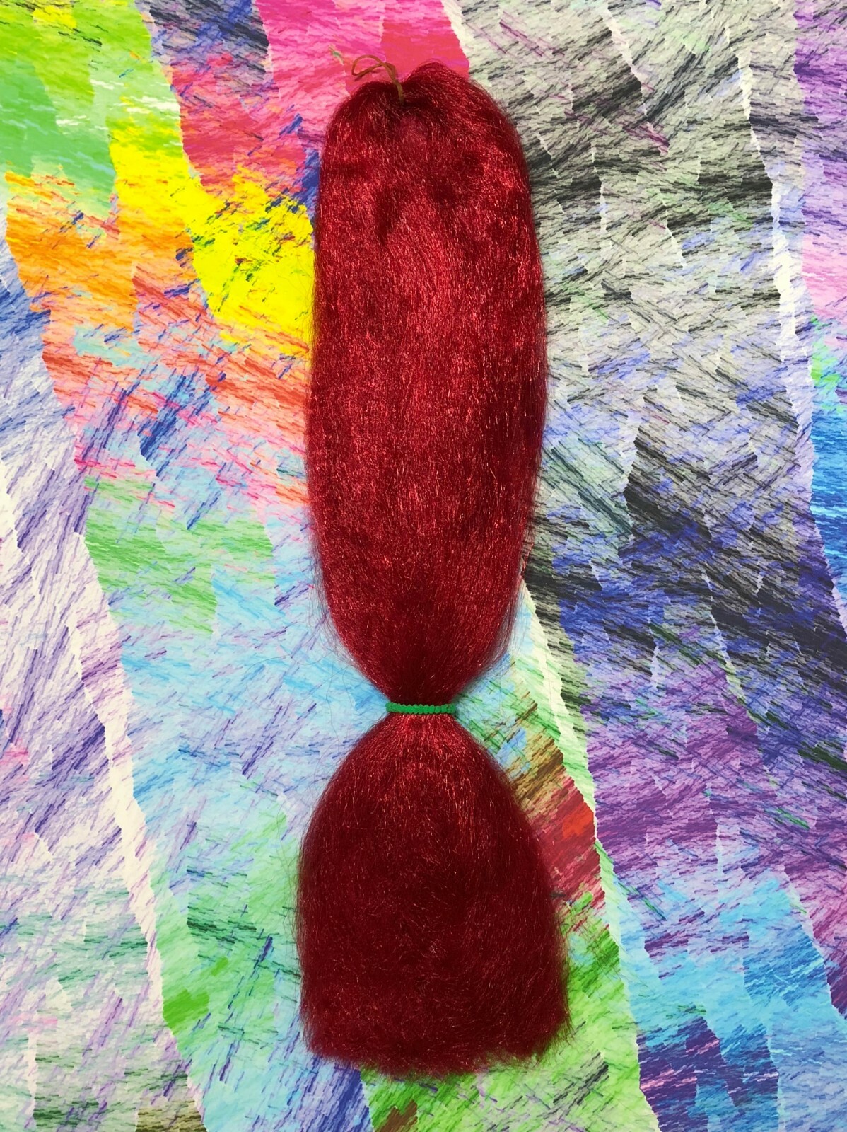 CyberloxShop Kanekalon Jumbo Braid Blood Dark Red Hair Dreads Box ...