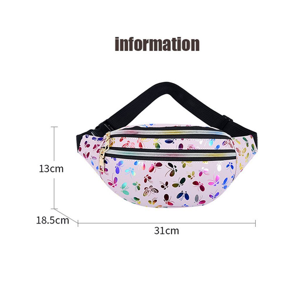 Cartoon Fanny Pack Mobile Phone Pouch Printed Waist Bag Girls Bum Bag ...