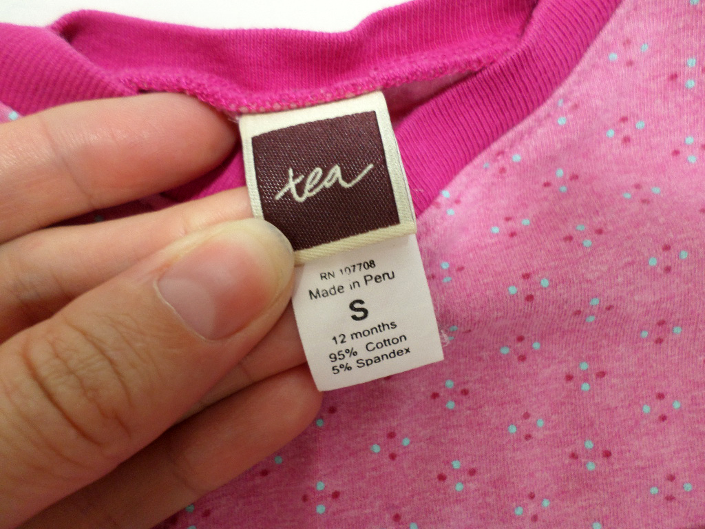 Tea Collection Size 12m Pink Printed Dress or Tunic Soft Cotton Spandex ...