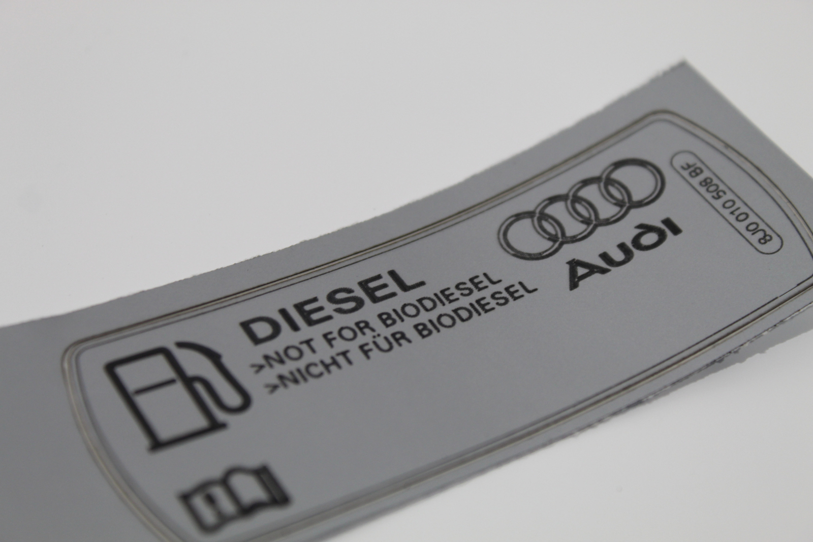 Audi Q3 8U Fuel Filler Flap Sticker Diesel New Genuine 8J0010508BF | eBay