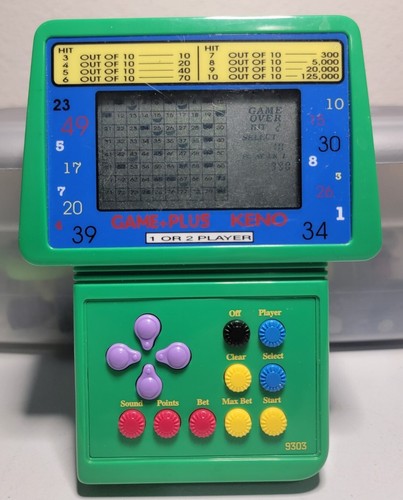 Game + Plus RJP Keno Handheld Electronic Game 9303 Tested And Works ...