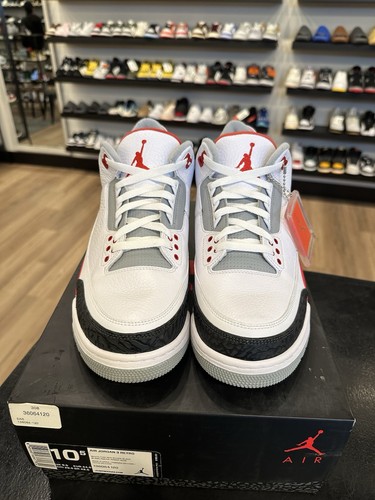 Air Jordan 3 Retro 2013 Fire Red Size 10.5 Brand New 136064-120 White ...