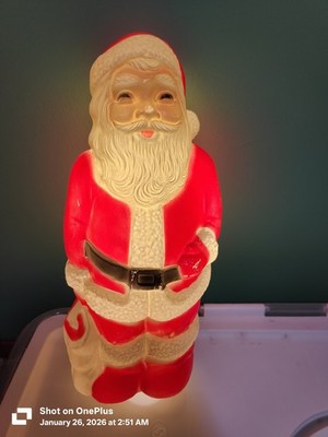 UNION SANTA Blow Mold 13 INCHES NO CORD MOLD ONLY CHRISTMAS VINTAGE | eBay