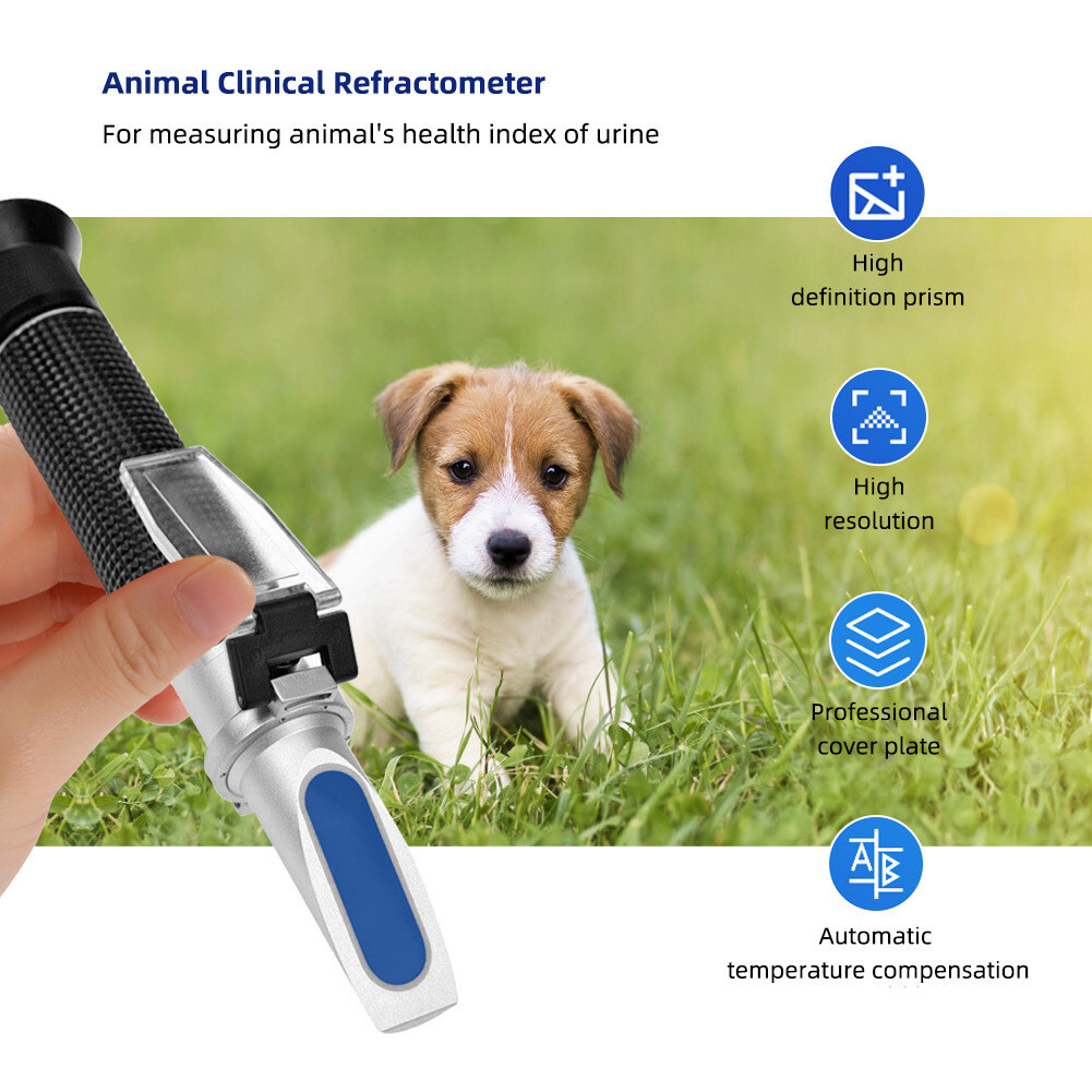 4 In 1 Refractometer Cat Dog Urine Specific Gravity Serum Protein ...