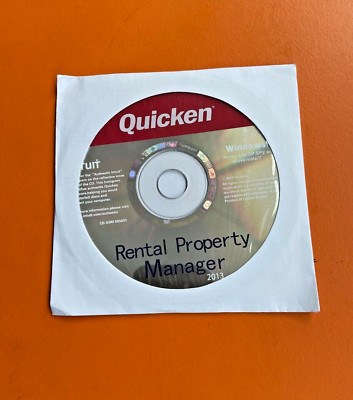 Intuit Quicken 2013 Rental Property Manager NOT for Windows 10 or 11 | eBay
