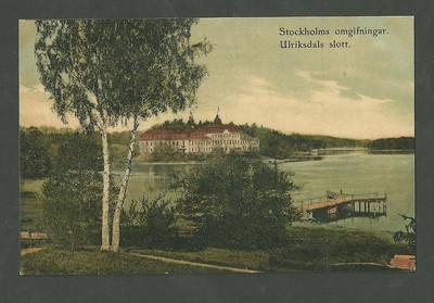 Pre 1915 Postcard Stockholms Omgifningar Ulriksdals Slott Sweden | eBay
