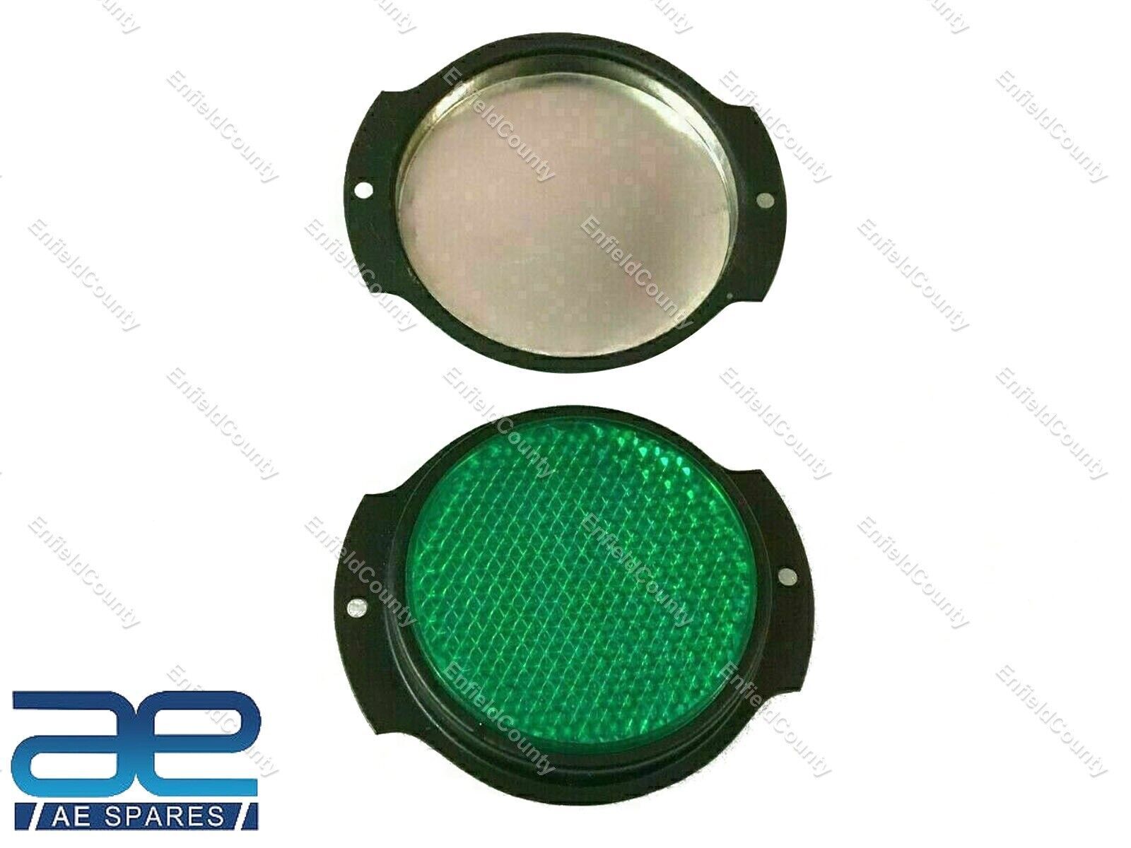 Pair Green Reflector Pair Black Bezel For Willys M38 M151A1 M35 Jeeps ...