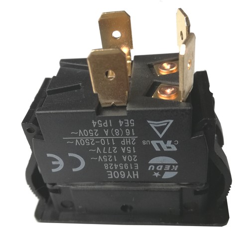 HY60E HY60B KEDU 125/250V 20/15A Industrial Electric Pushbutton Rocker ...