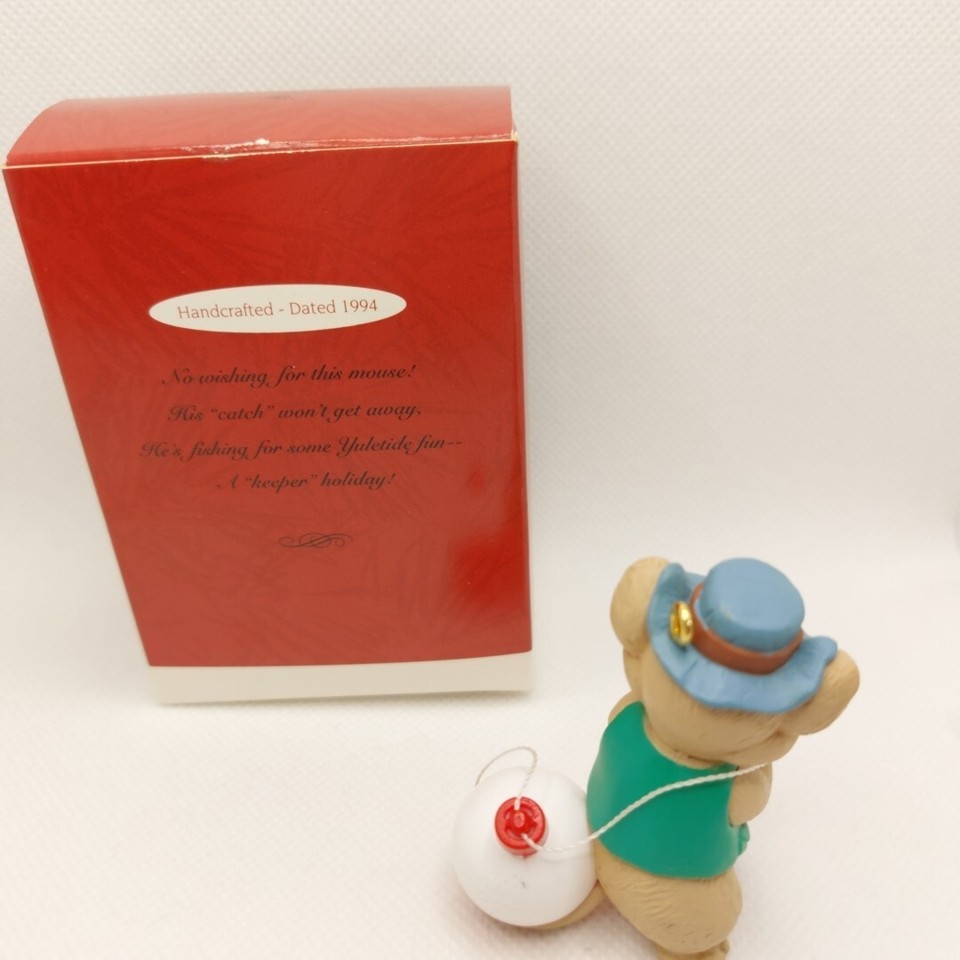Merry Fishmas 1994 This Mouse Is Ready For Fishing Hallmark Keepsake ...