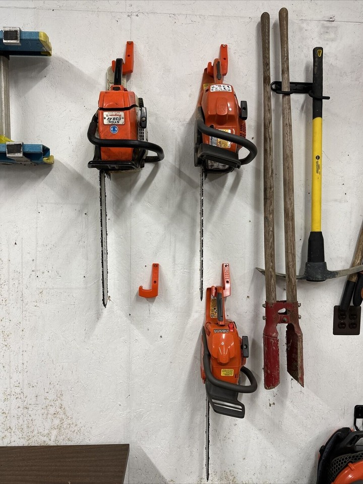 CHAINSAW STORAGE HOOK STIHL ECHO HUSQVARNA Wall Rack Holder Hanger ...