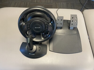 Microsoft SideWinder Precision Racing Wheel USB V1.0, With Pedals and ...