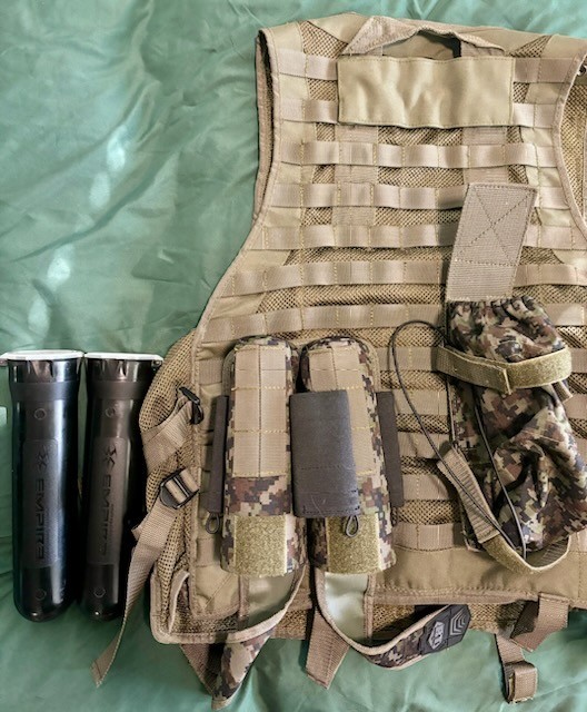 BT Battle Tested Mesh Paintball Vest – XXL/XXXL + Empire Pod Harness | eBay