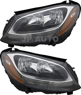 For 2015-2020 Mercedes Benz C Class Headlight Halogen Set Pair | eBay