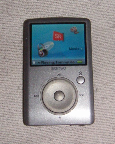 SanDisk Sansa Fuze (8GB) Digital Media MP3 Player Silver. Works great ...