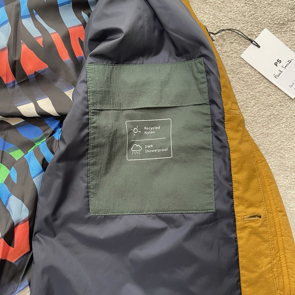 Paul Smith PS Jacket Nylon Showerproof Mustard Harrington Style Size S ...