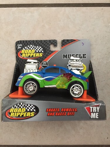 TOY STATE ROAD RIPPERS MUSCLE RODS "BLUE GREEN AND SILVER" 5" | eBay